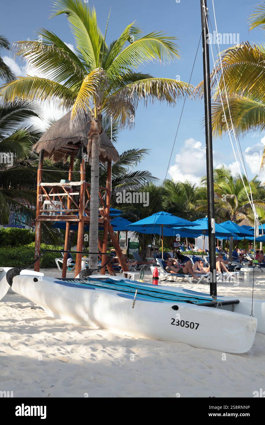 Playacar beach, Playa del Carmen, Riviera Maya, Mexico Stock Photo - Alamy