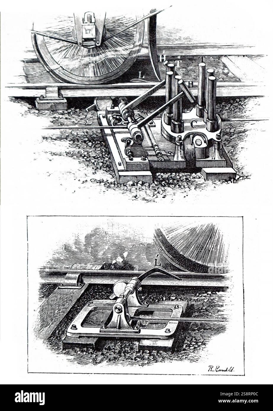 Illustration depicting a torpedo placer. Torpedoes were placed on the ...