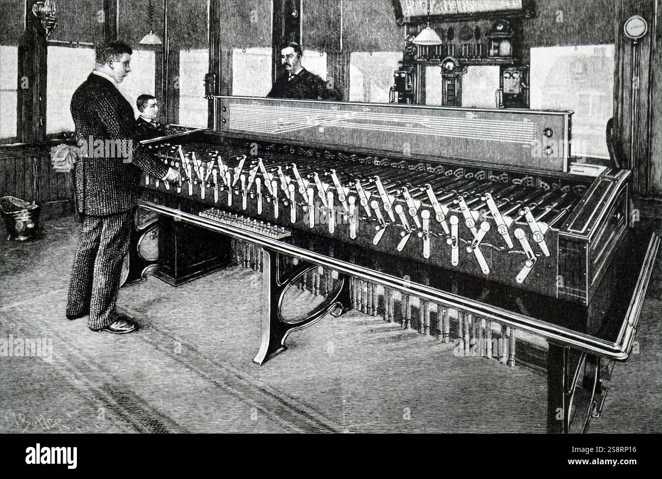 Illustration depicting the instrument panel for pneumatic signalling ... Illustration depicting the instrument panel for pneumatic signalling ...