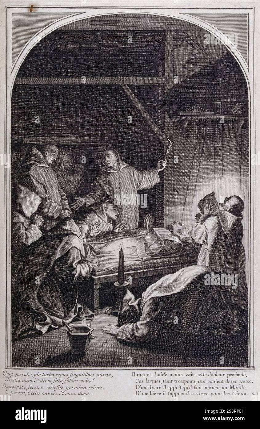 Illustration from 'La vie de St. Bruno, fondateur de l'ordre des ...