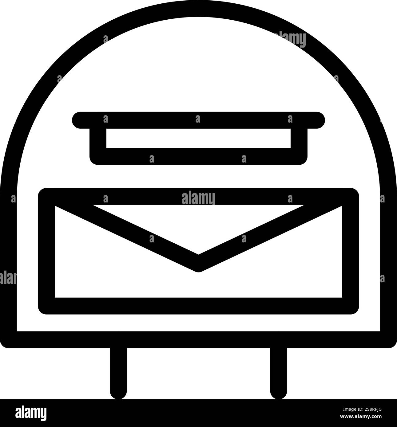 Letterbox icon vector. Suitable for mobile apps, web apps and print ...
