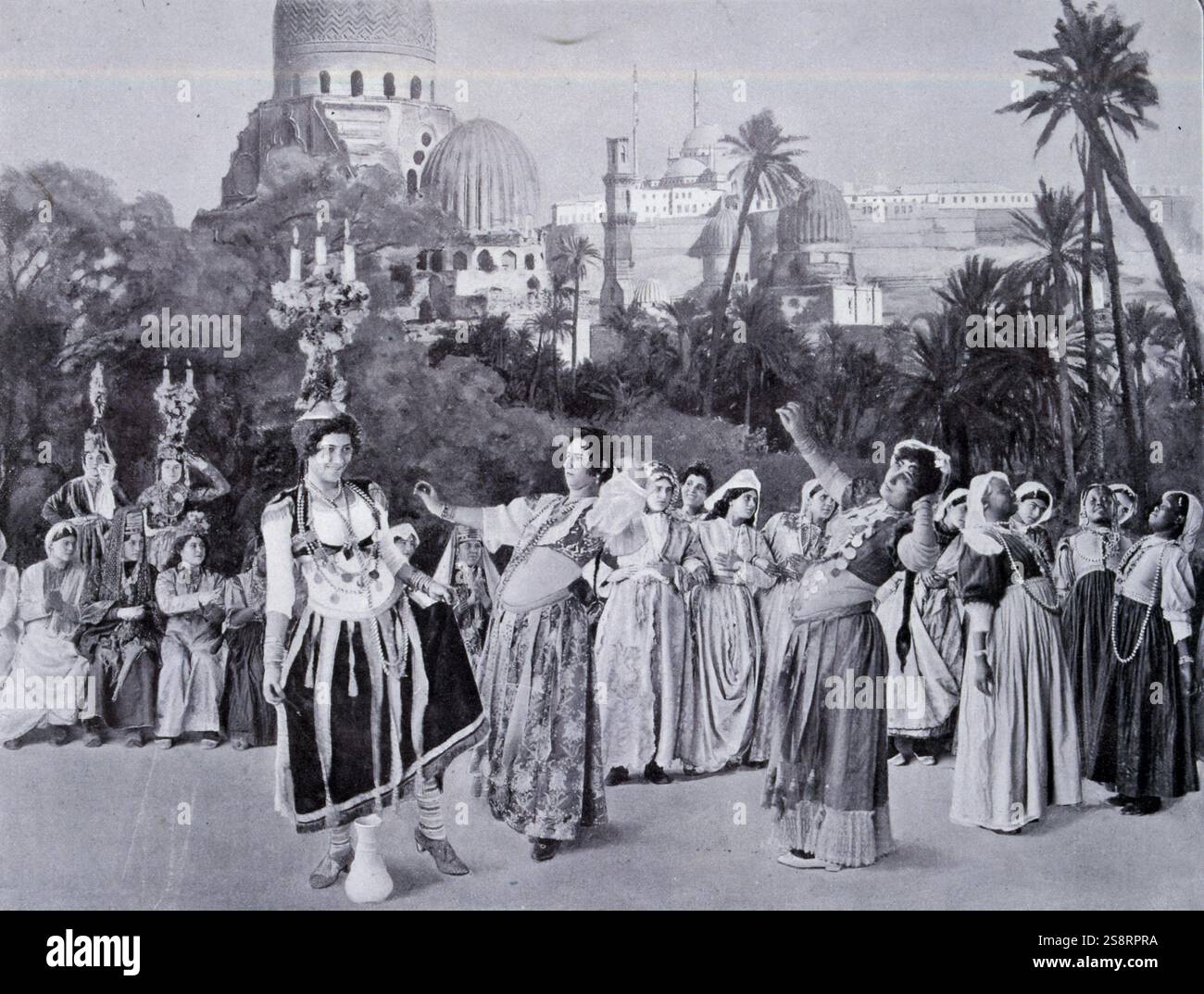 Exposition Universelle (World Fair) Paris, 1900; Black and white ...