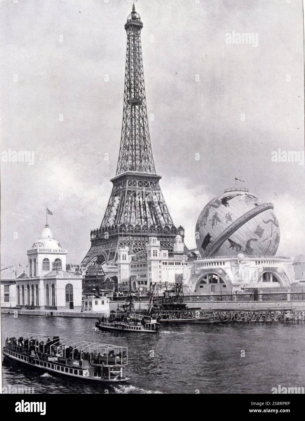 Exposition Universelle (World Fair) Paris, 1900; lack and white ...