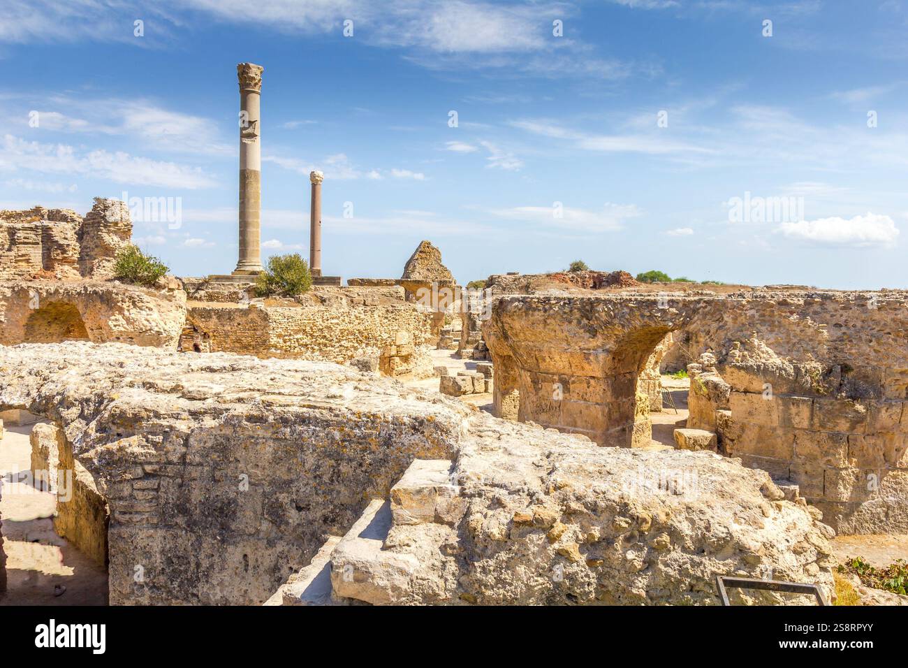 Archaeological site of Carthage, Tunisia Stock Photo - Alamy