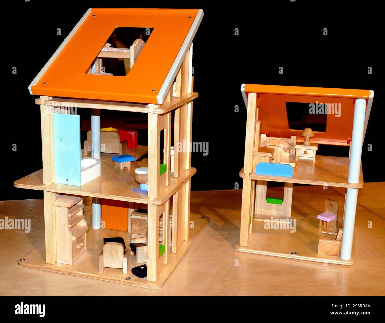 Dolls’ house designed for contemporary living rooms, circa 2010 Stock ...