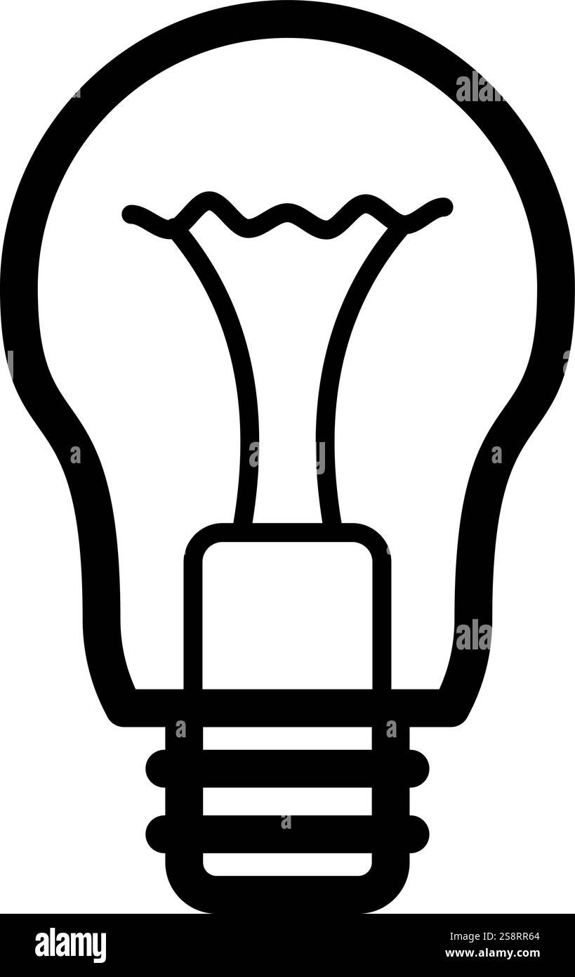 Light Bulb icon vector. Suitable for mobile apps, web apps and print ...
