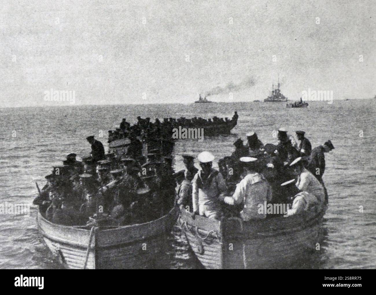 Naval landing party comes ashore at Kum Kale. The Battle of Kumkale was ...