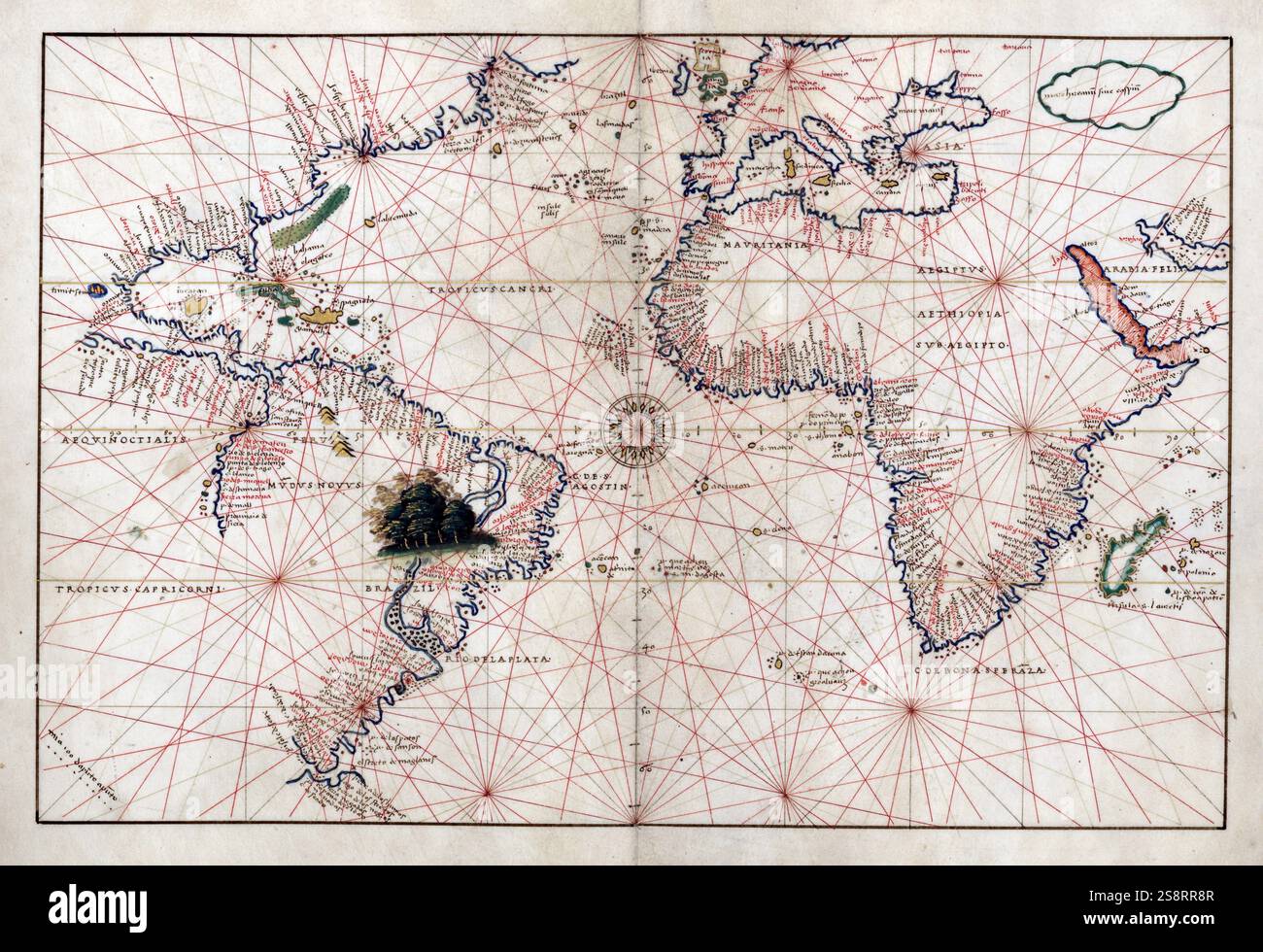 Portolan charts world map hi-res stock photography and images - Alamy