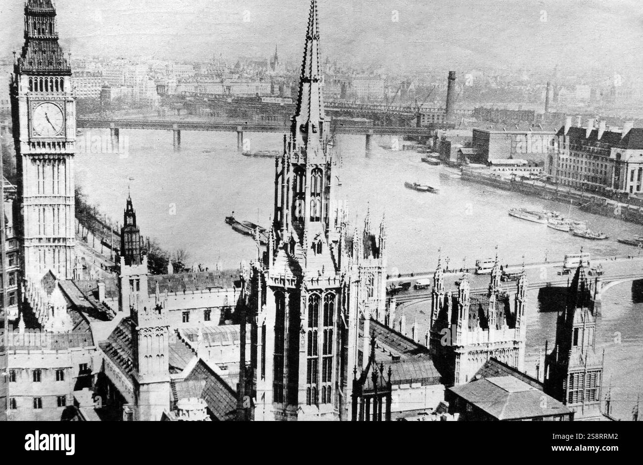 View of Westminster, London before World War II, 1939 Stock Photo - Alamy