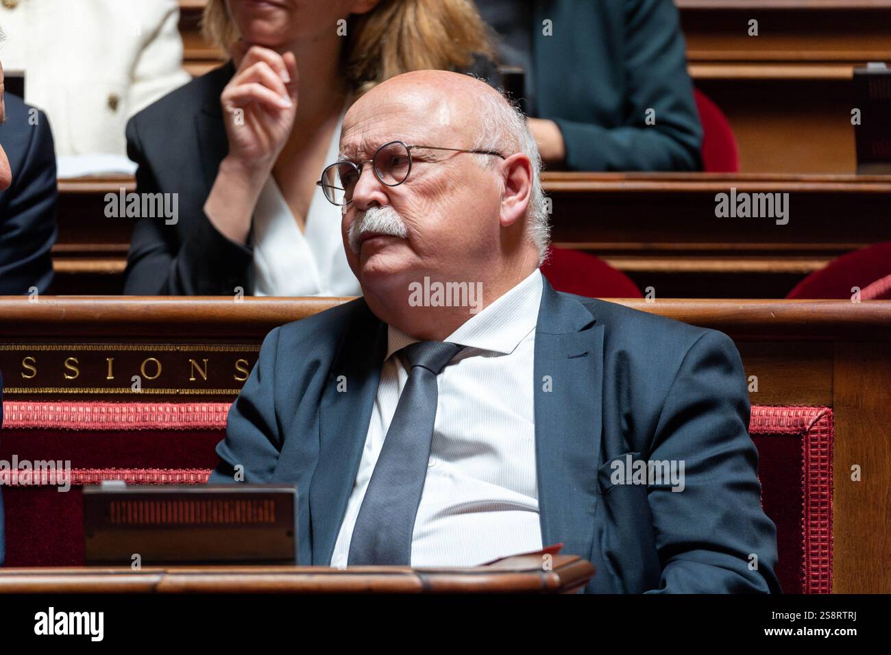 Paris, France. 23rd Jan, 2025. President of the Senate Finance ...