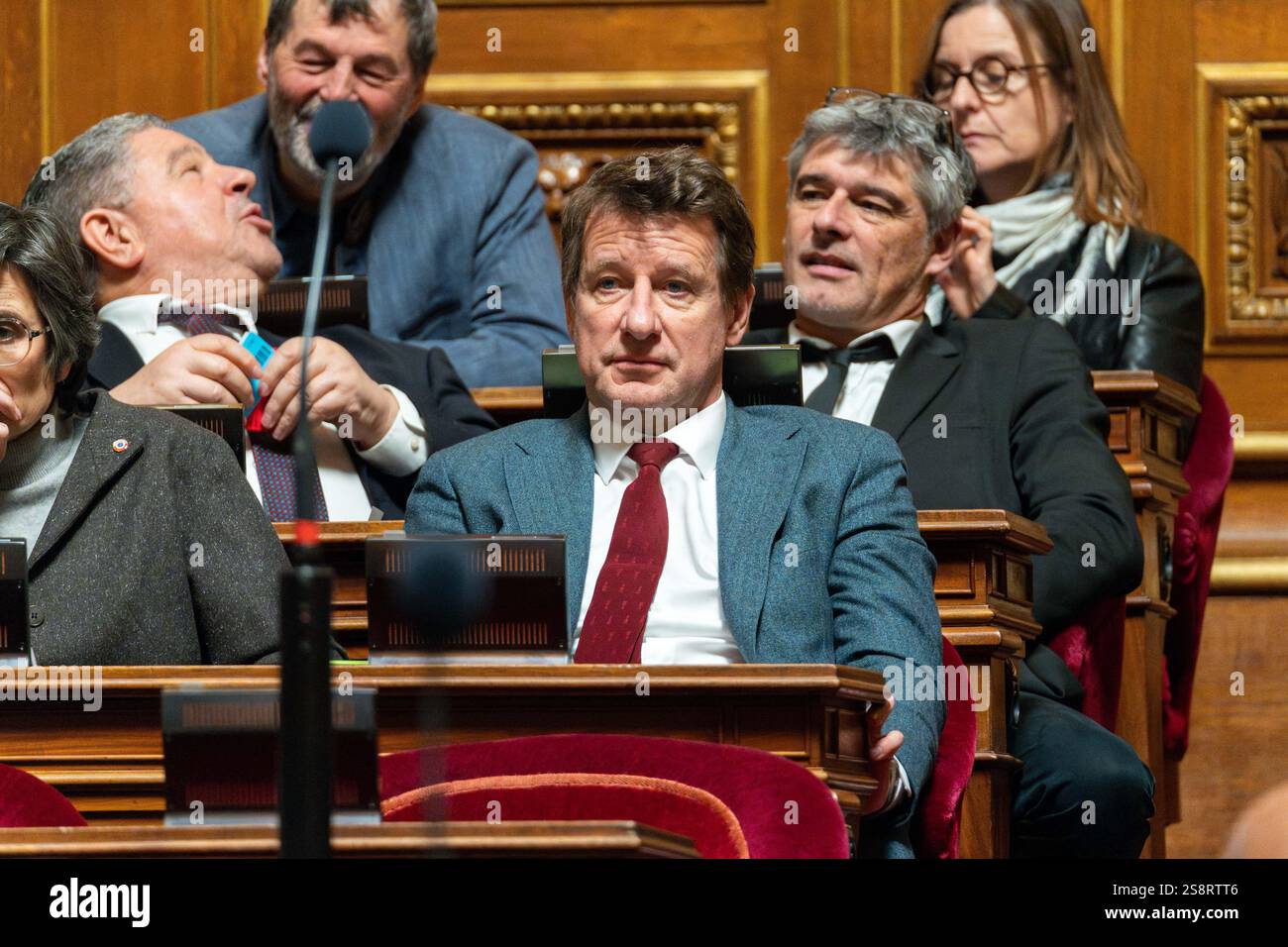 Paris, France. 23rd Jan, 2025. Senator, Yannick Jadot during a work ...