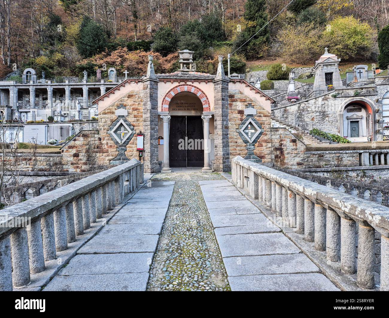 Italy, Rosazza, local cemetery Stock Photo - Alamy