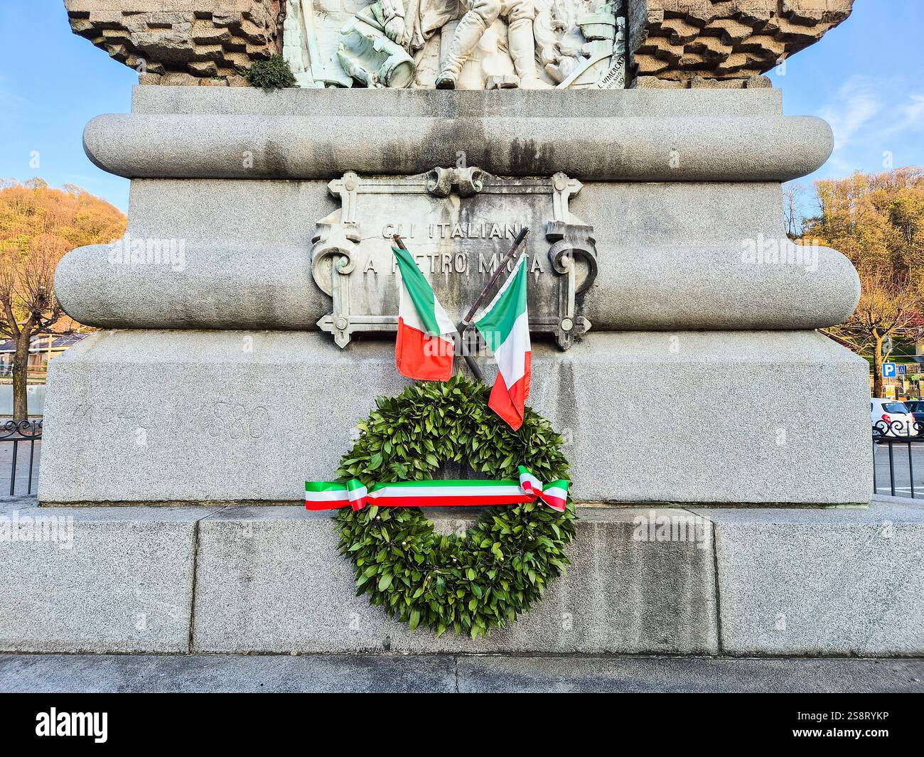 Italy, Sagliano Micca, memorial to Pietro Micca Stock Photo - Alamy