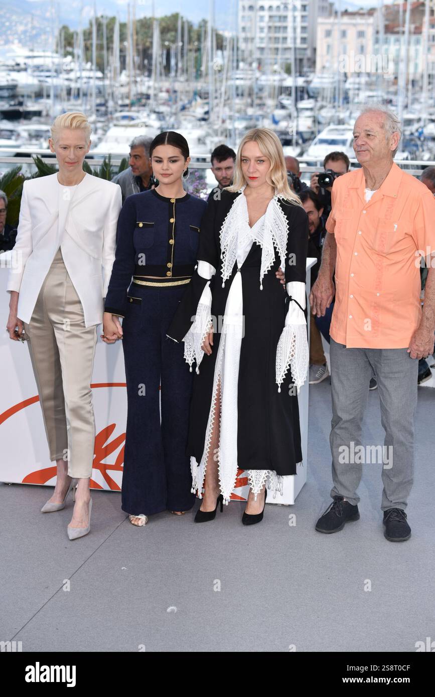CANNES, FRANCE - MAY 15: Tilda Swinton, Selena Gomez, Chloe Sevigny ...