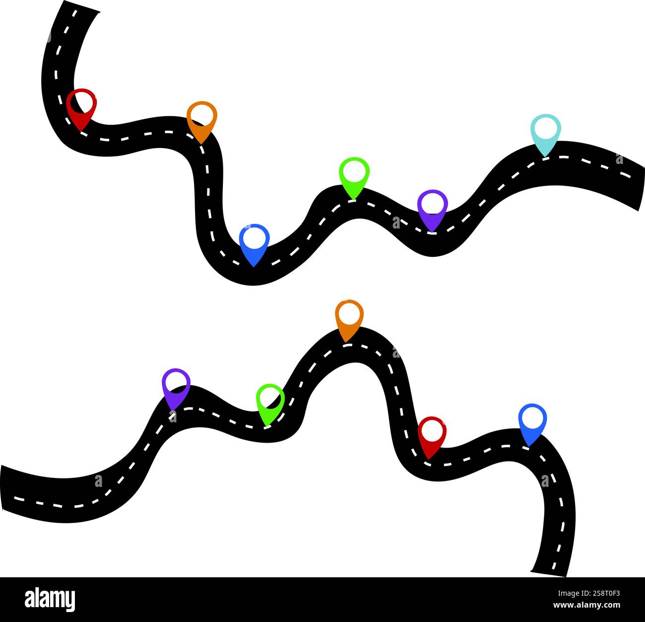road map infographic Stock Vector Image & Art - Alamy