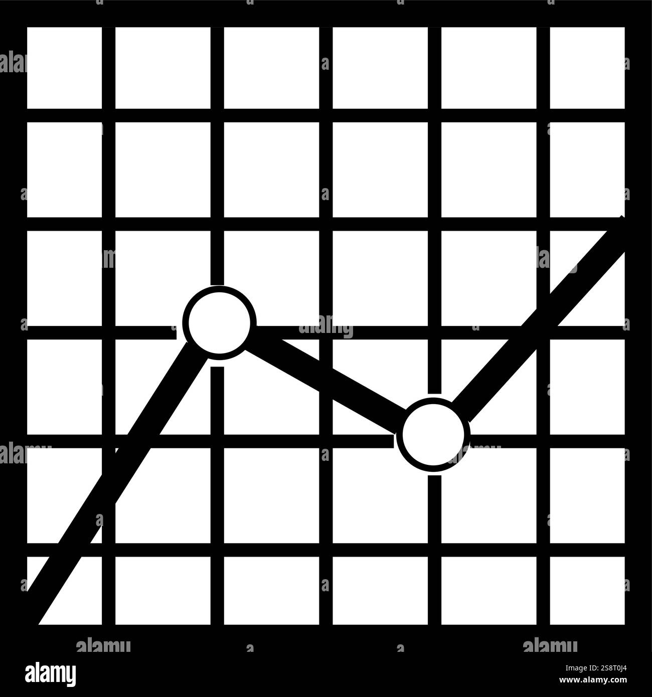 Multiple Trend Chart icon vector. Suitable for mobile apps, web apps ...