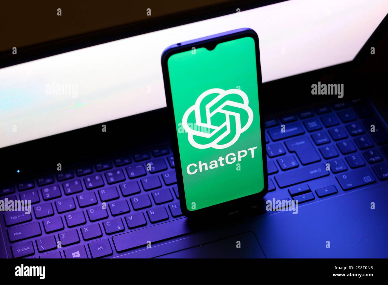 Canada. 23rd Jan, 2025. In this photo illustration, the ChatGPT logo is seen displayed on a ...