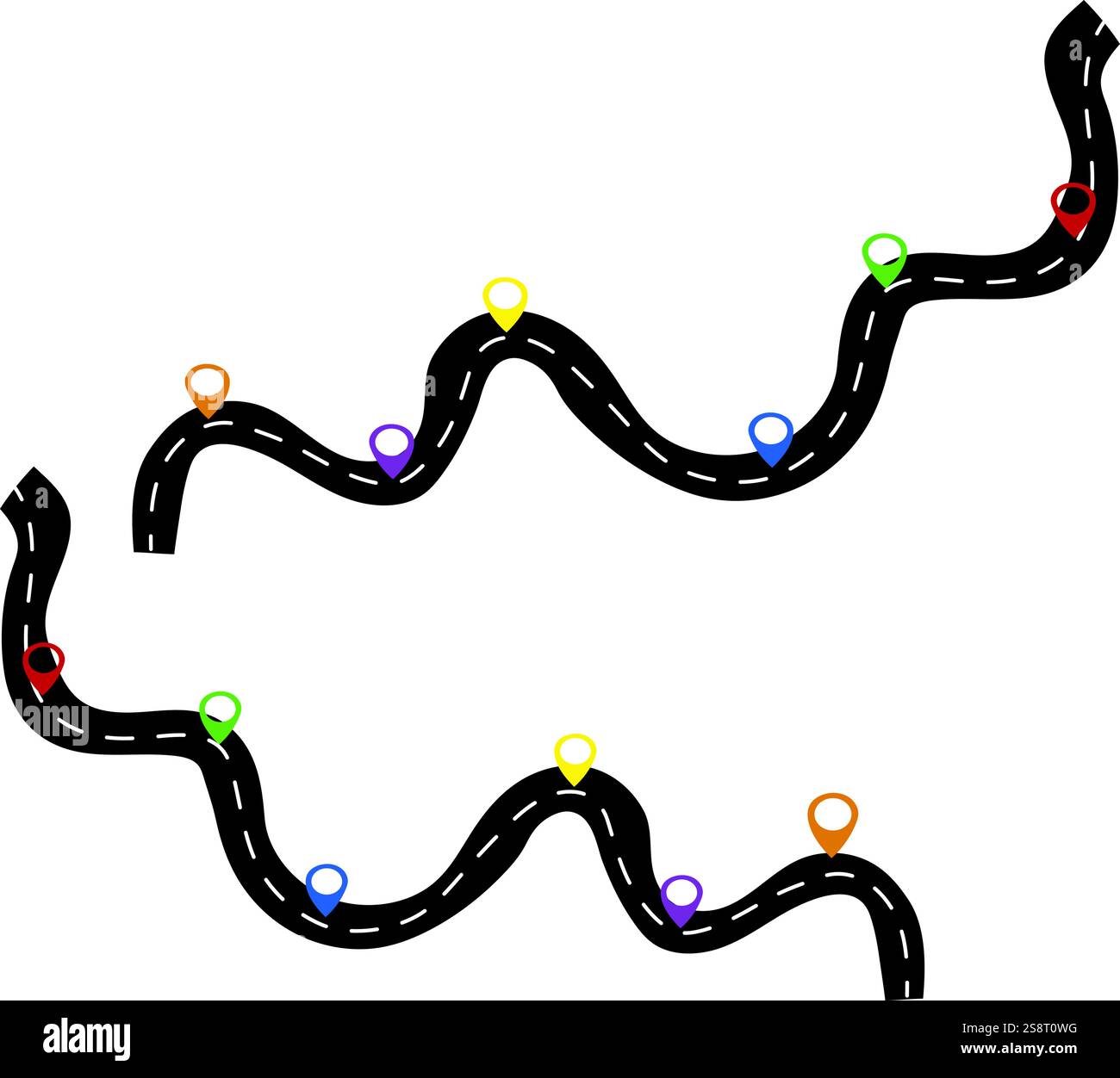 road map infographic Stock Vector Image & Art - Alamy