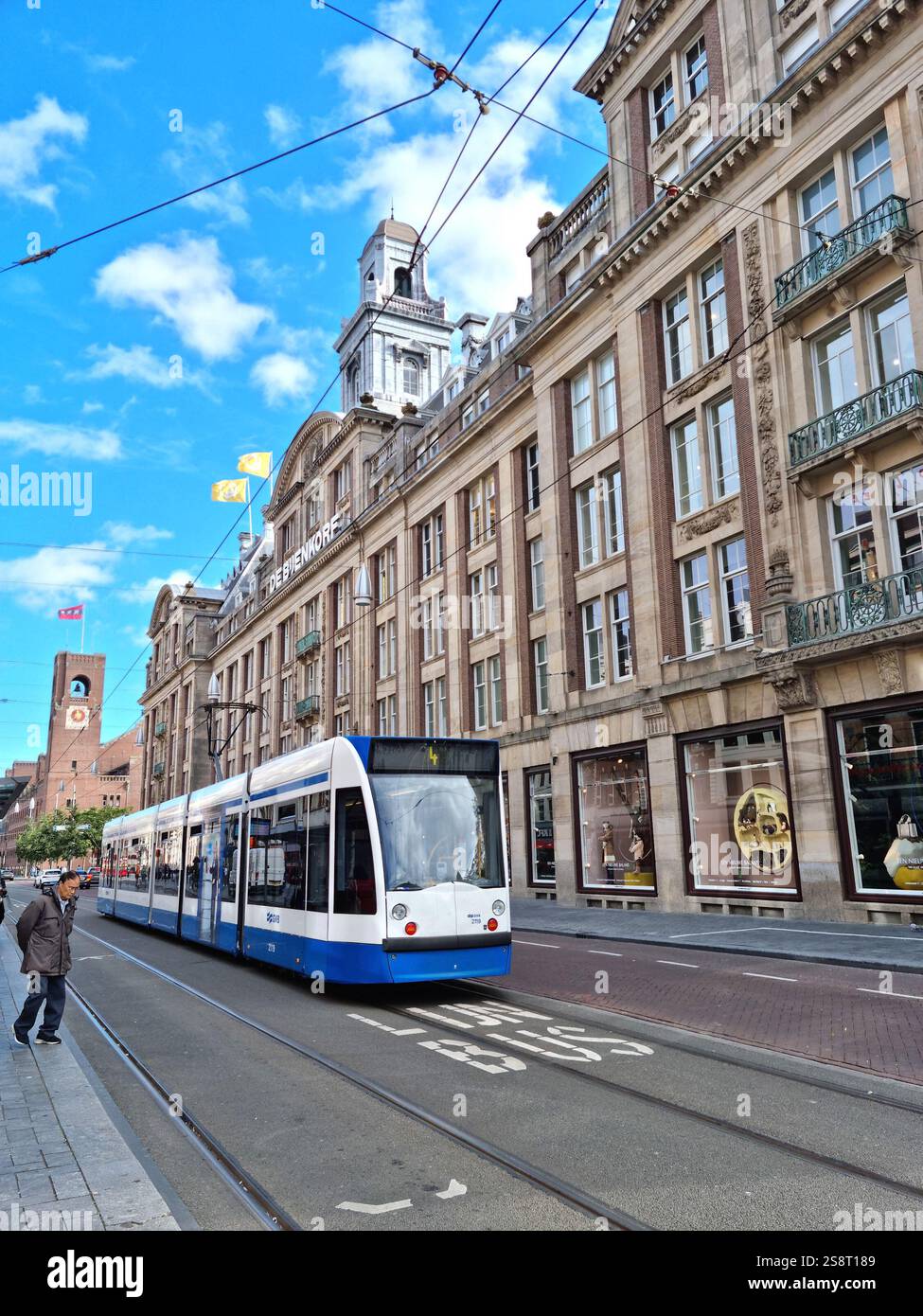 Amsterdam, The Netherlands - 05 October, 2021: People walking in the ...