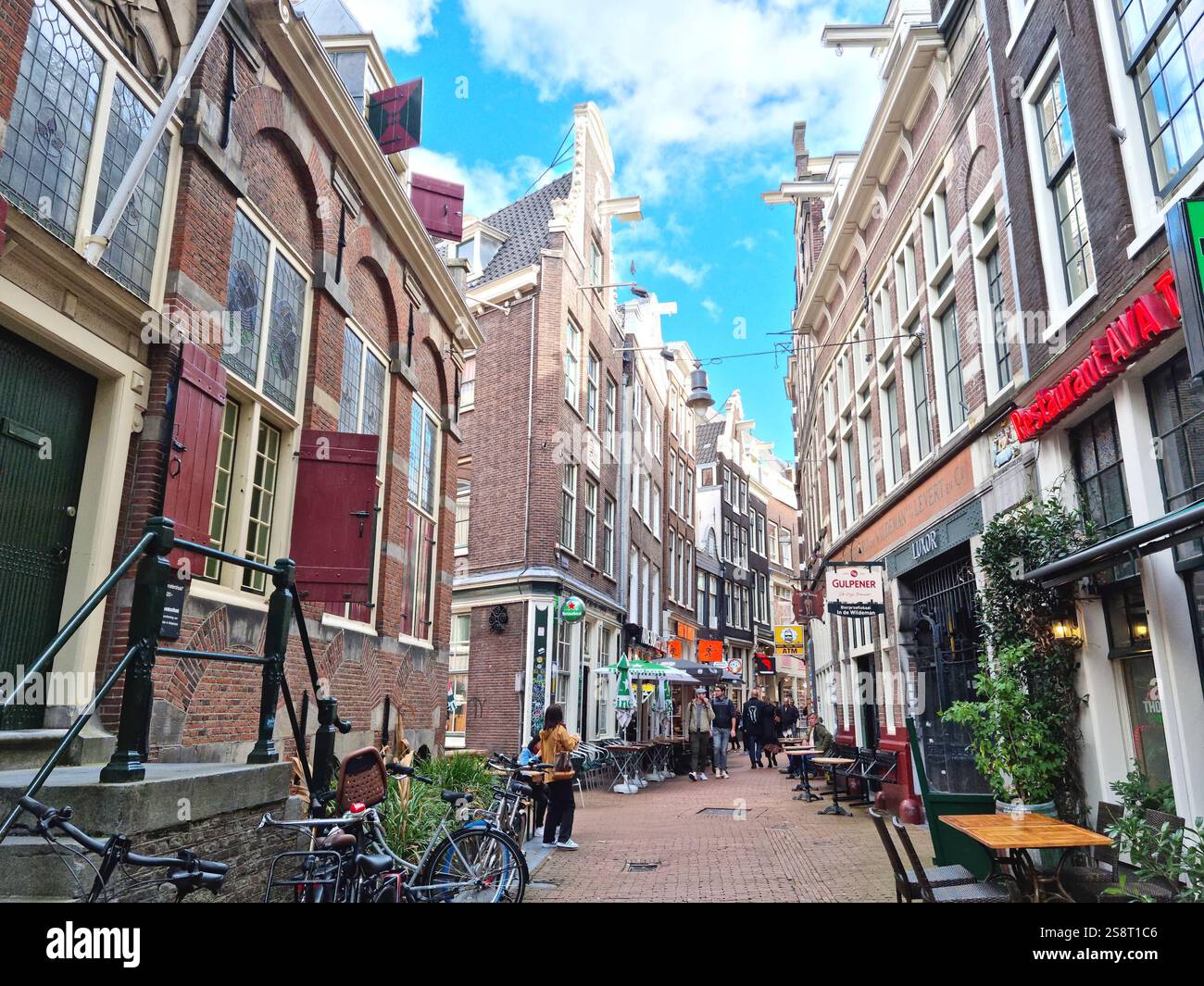 Amsterdam, The Netherlands - 04 October, 2021: People walking in the ...