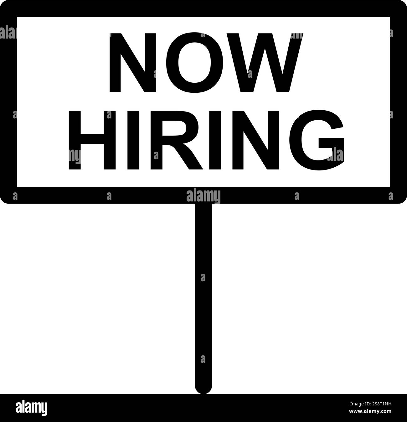 Now Hiring icon vector. Suitable for mobile apps, web apps and print ...