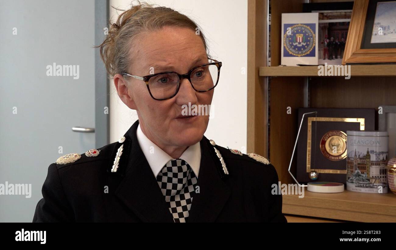 Screen grab taken from PA video of Merseyside Police Chief Constable ...
