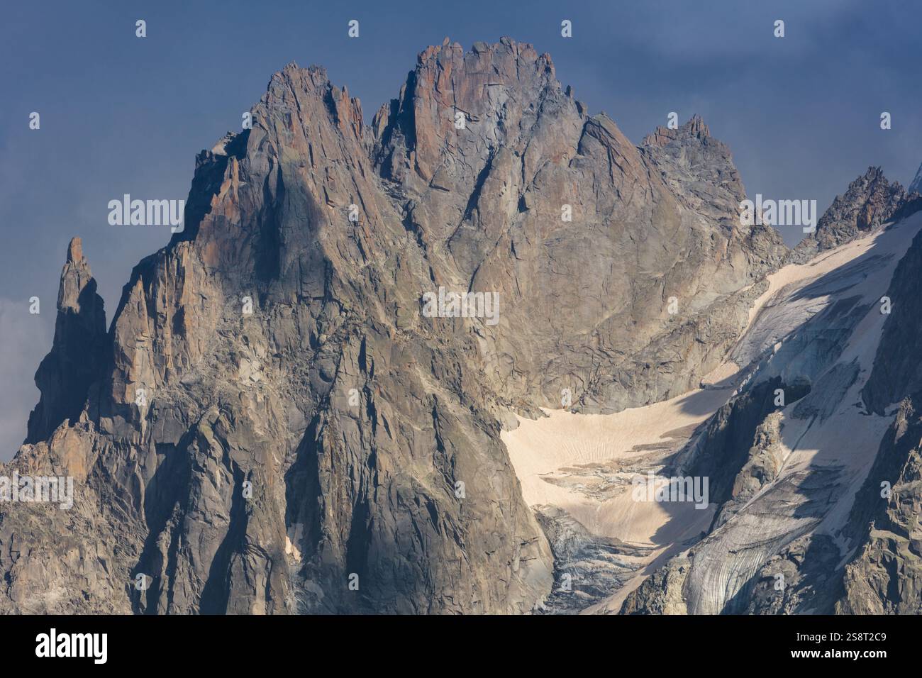 mountain peaks in the French Alps. Chamonix, France Stock Photo - Alamy