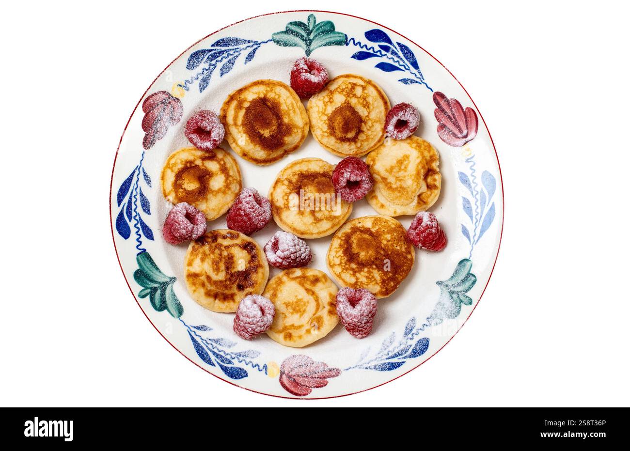 Dutch poffertjes mini pancakes Cut Out Stock Images & Pictures - Alamy