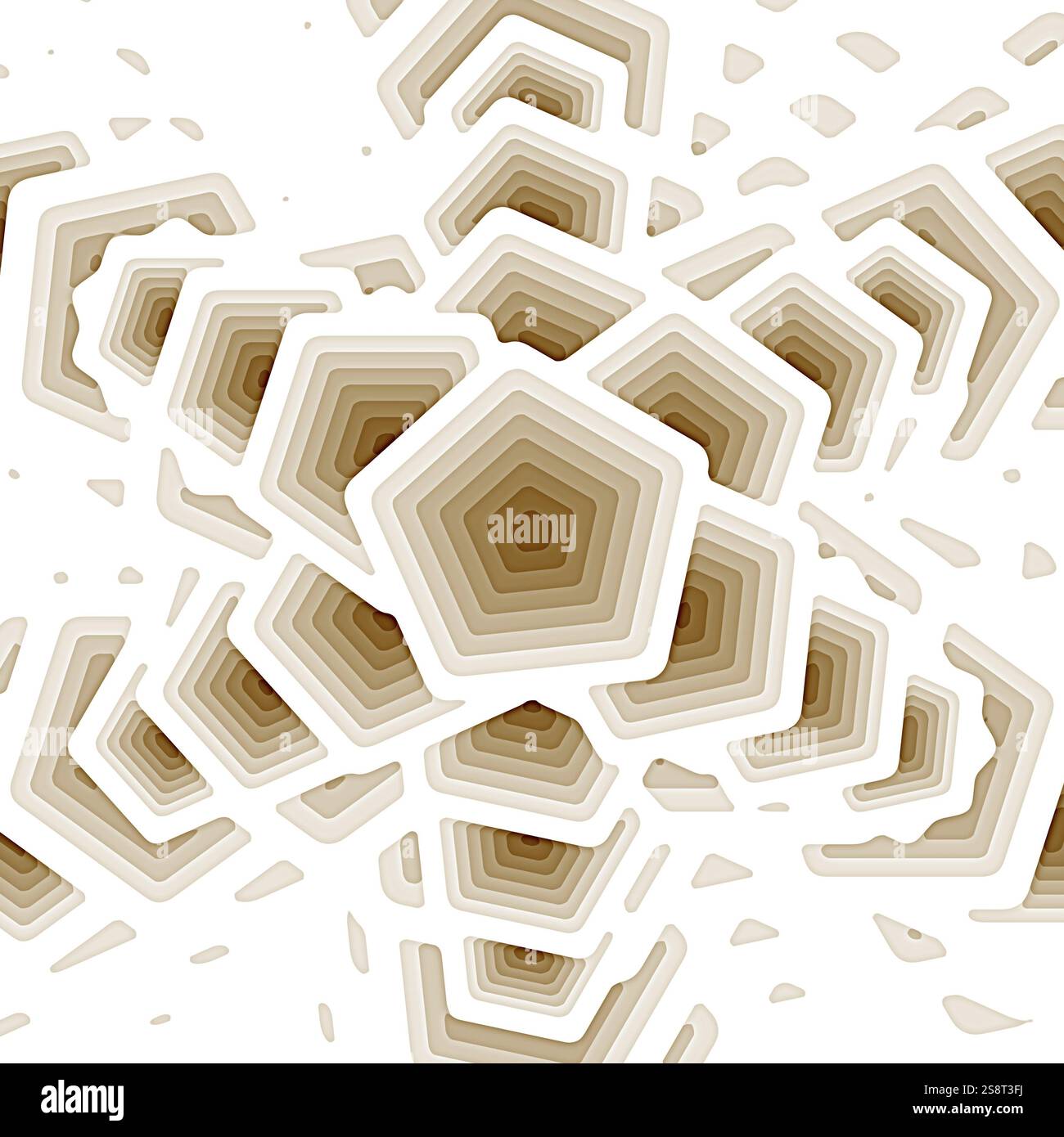 An illustration of an abstract pentagon background Stock Photo - Alamy