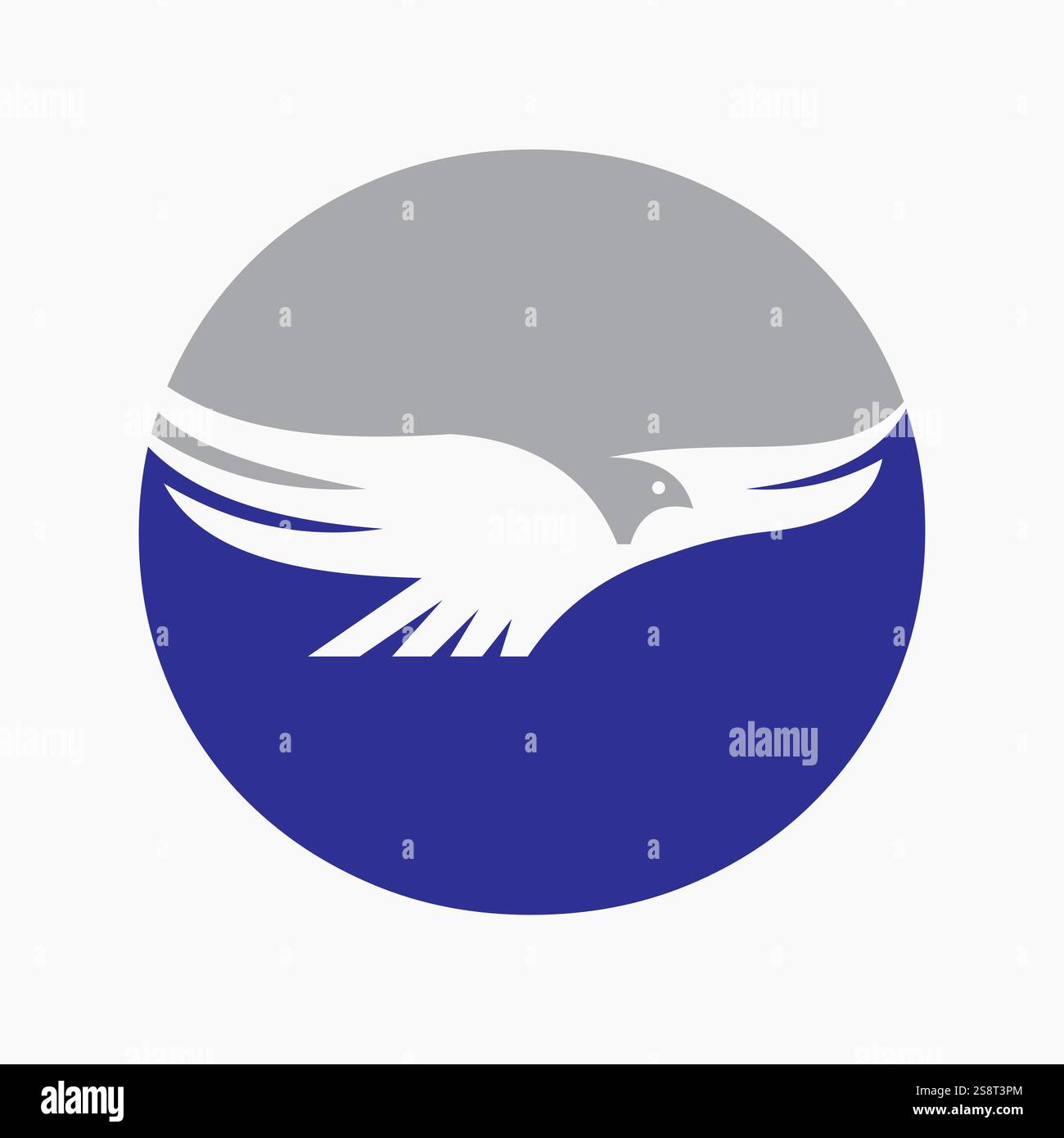 Monogram Letter O Flying Eagle Logo Concept For Speed Icon and ...