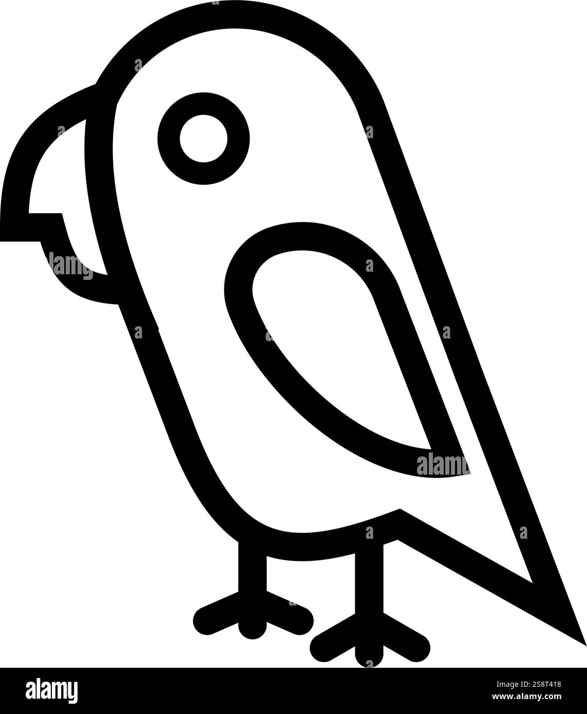 Pet Parrot icon vector. Suitable for mobile apps, web apps and print ...