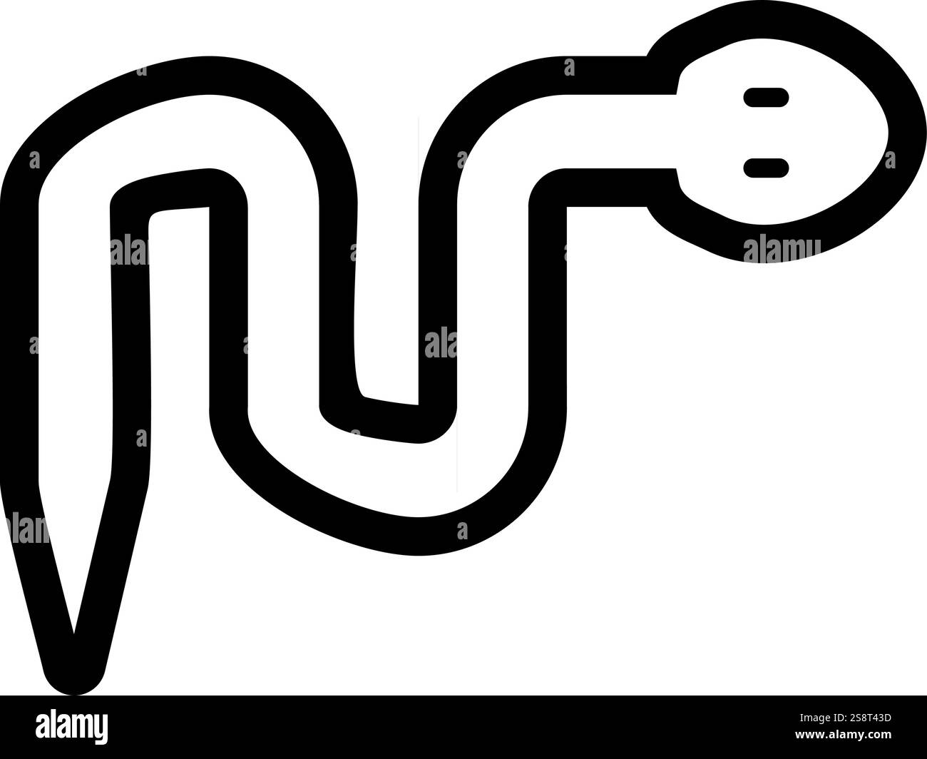 Pet Snake icon vector. Suitable for mobile apps, web apps and print ...