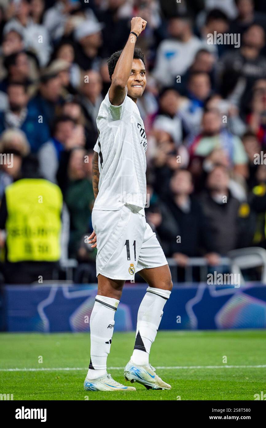 Madrid, Madrid, Spain. 22nd Jan, 2025. Rodrygo Silva de Goes of Real ...