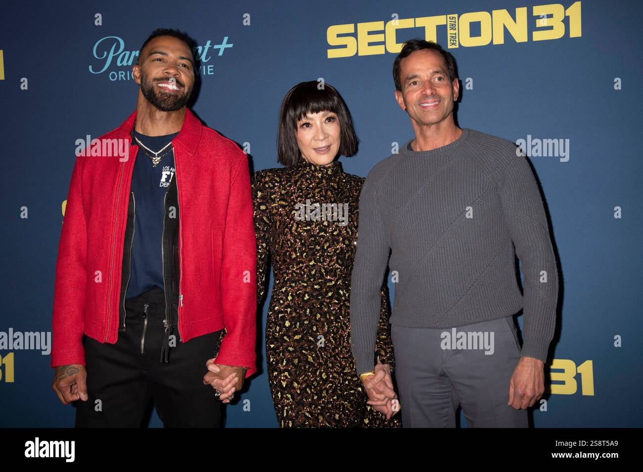 Olatunde Osunsanmi, Michelle Yeoh und George Cheeks bei der ...