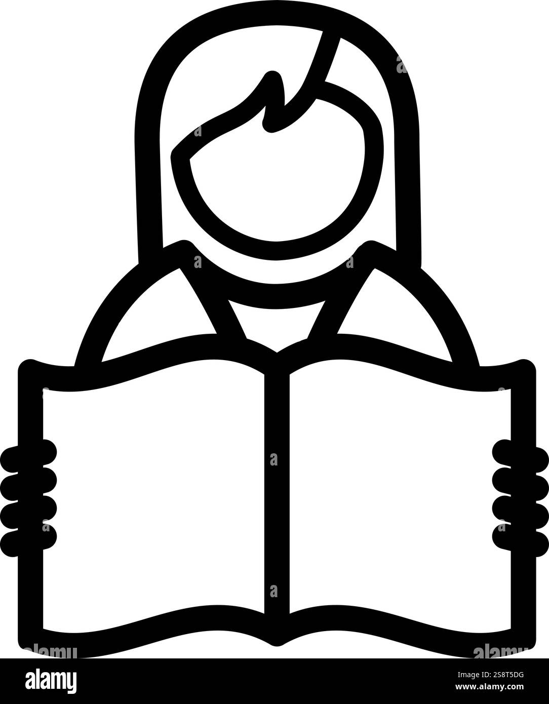 Reading Book icon vector. Suitable for mobile apps, web apps and print ...