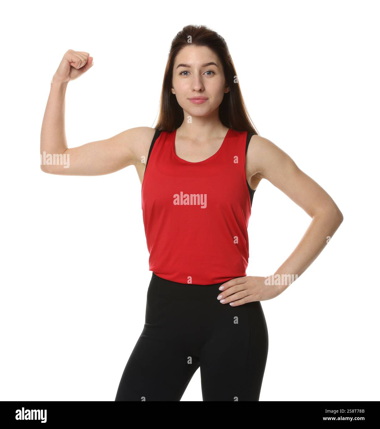 Slim woman in leggings Cut Out Stock Images & Pictures - Alamy