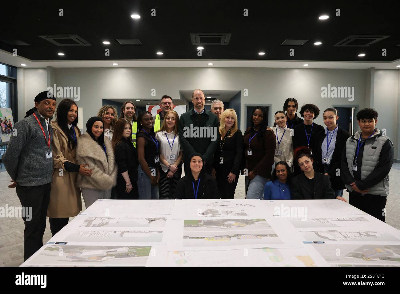The Prince of Wales during a visit to Tiber in Toxteth, Liverpool, to ...