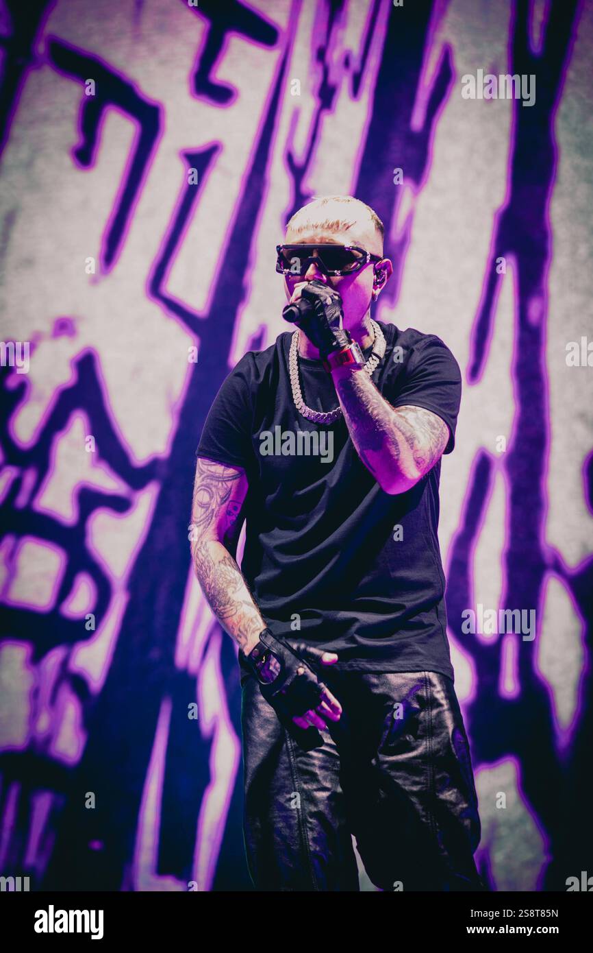 Italian singer Music Concert - Lazza - Locura Tour 2025 Lazza Jacopo ...