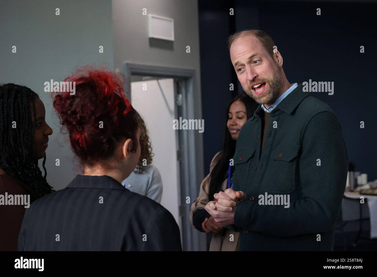 The Prince of Wales during a visit to Tiber in Toxteth, Liverpool, to ...