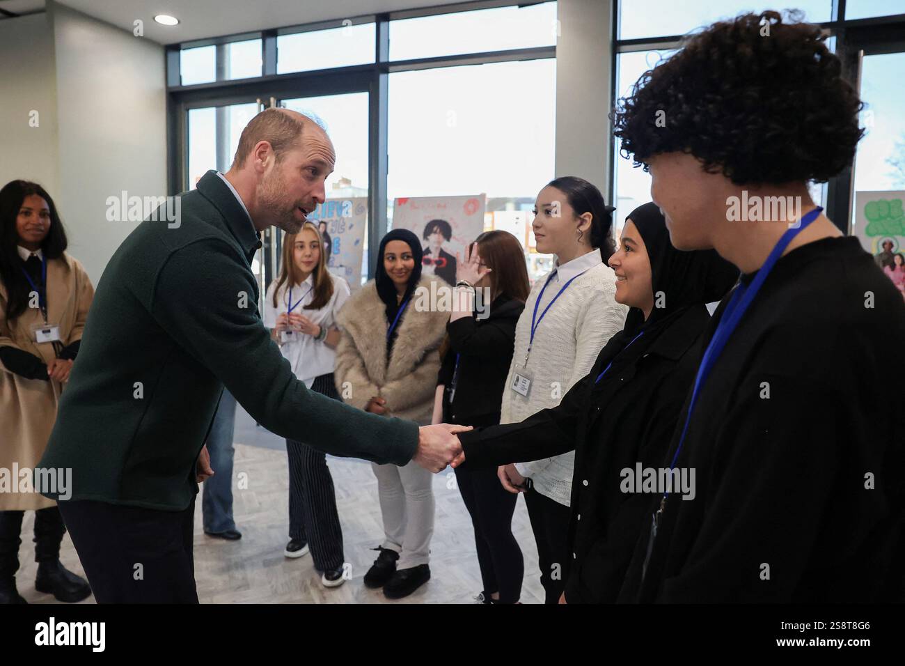 The Prince of Wales during a visit to Tiber in Toxteth, Liverpool, to ...