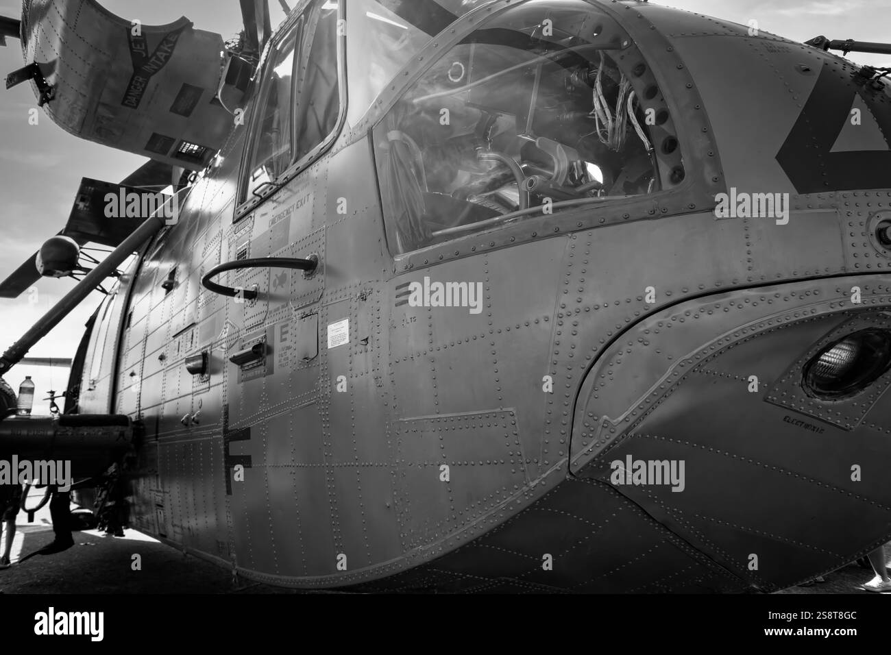 Sikorsky SH-3 Sea King helicopter at Boundary Bay Canada Stock Photo ...