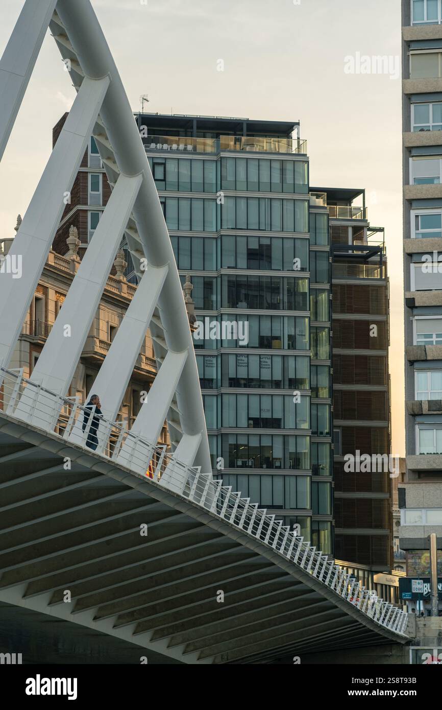 Architecture of the city Modern Bridge Stock Photo - Alamy
