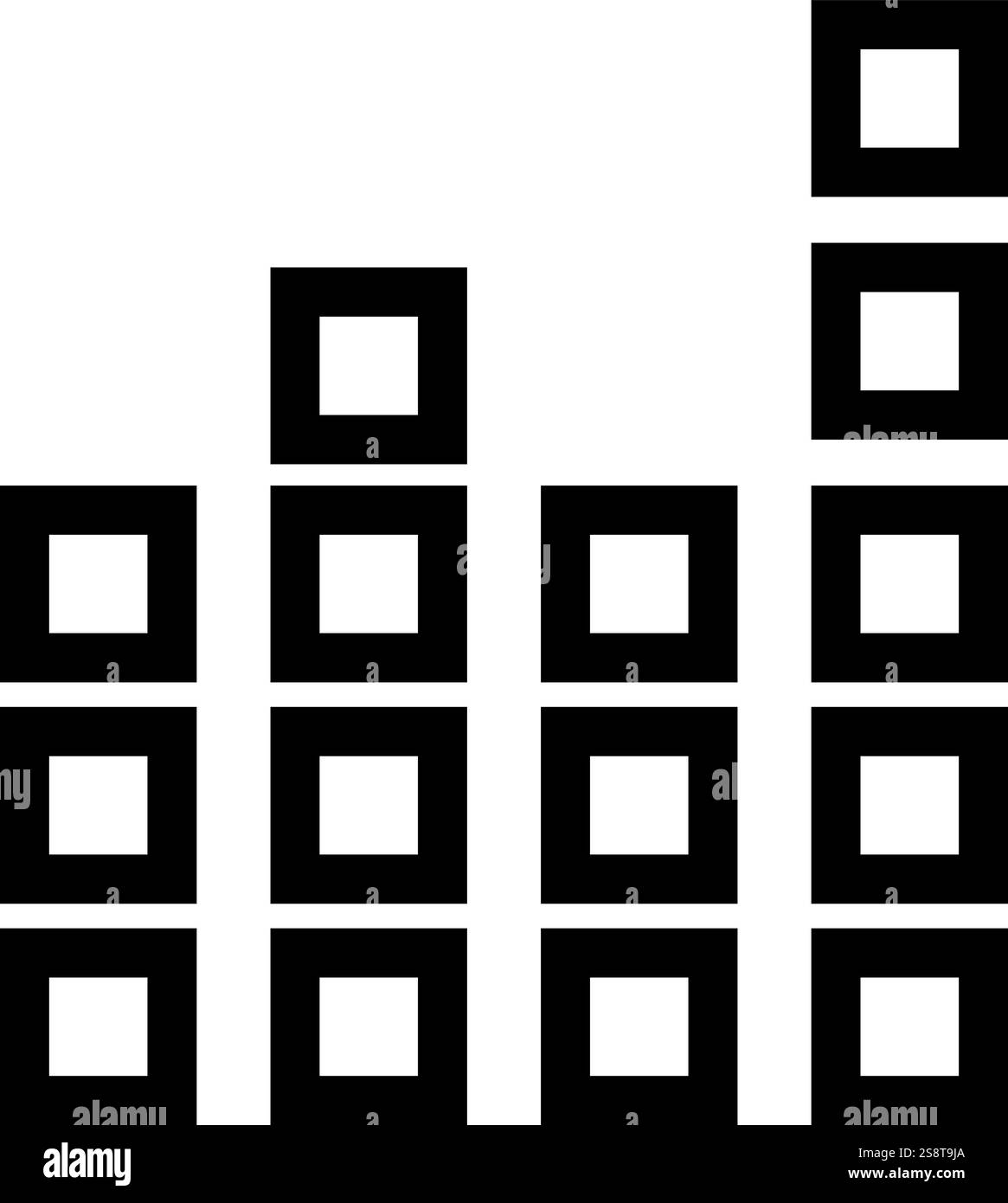 Stacked Bar Chart icon vector. Suitable for mobile apps, web apps and ...