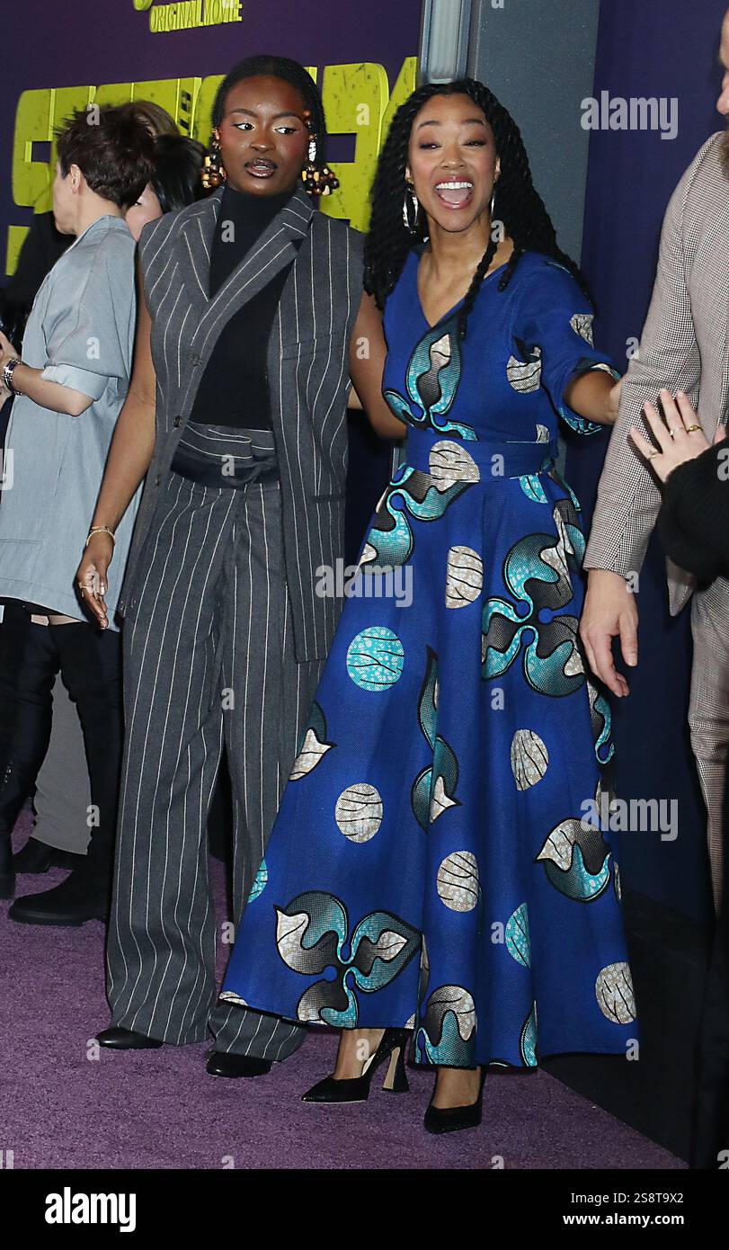 January 22, 2025 Celia Rose Gooding, Sonequa Martin-Green, attend ...