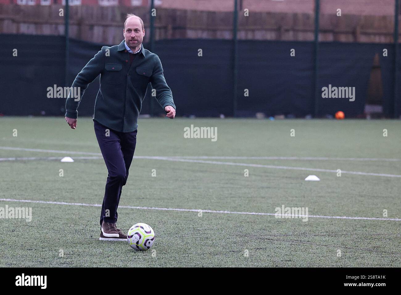 The Prince of Wales during a visit to Tiber in Toxteth, Liverpool, to ...