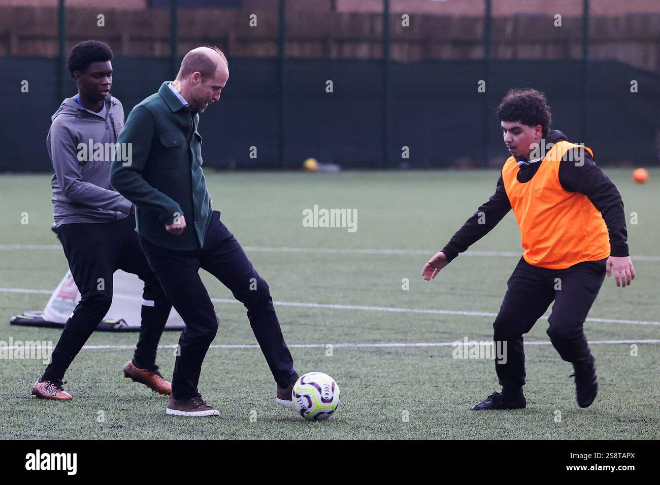 The Prince of Wales during a visit to Tiber in Toxteth, Liverpool, to ...