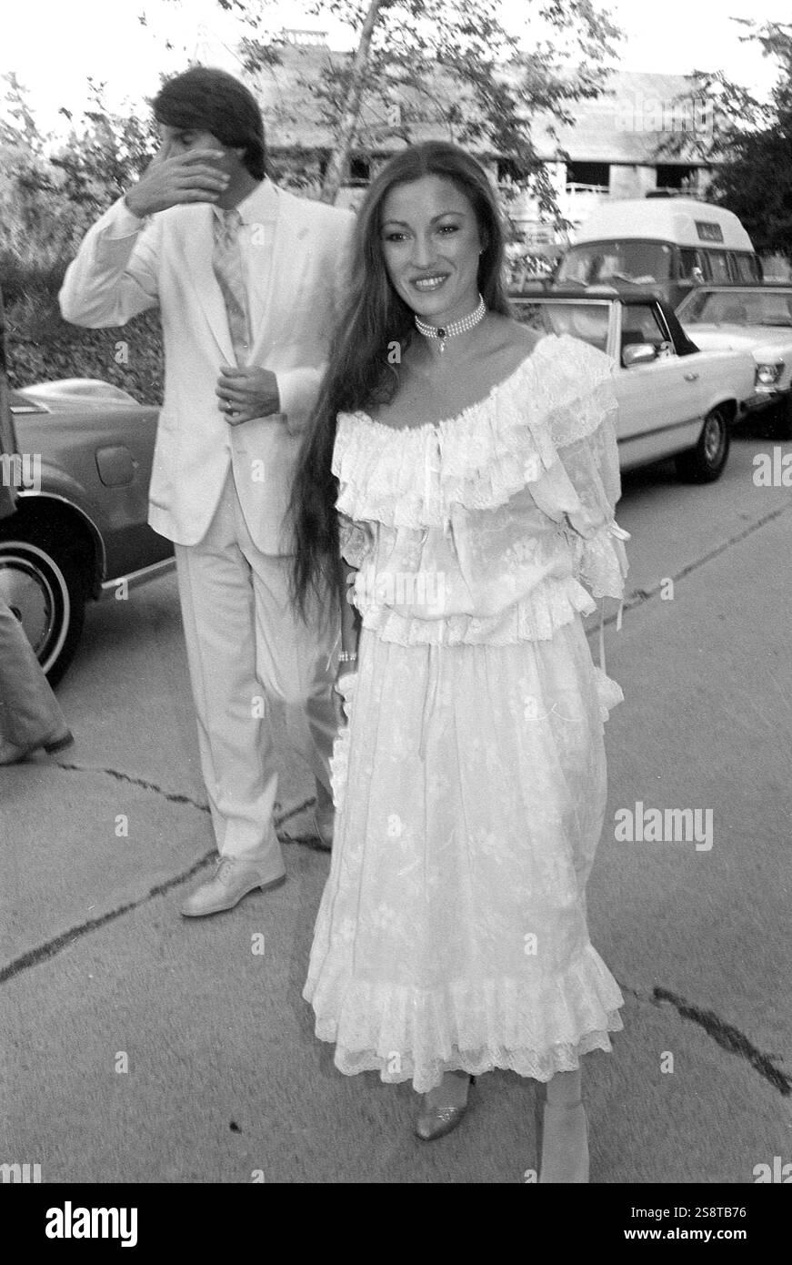 Jane Seymour and David Flynn Circa 1980's Credit: Ralph Dominguez ...