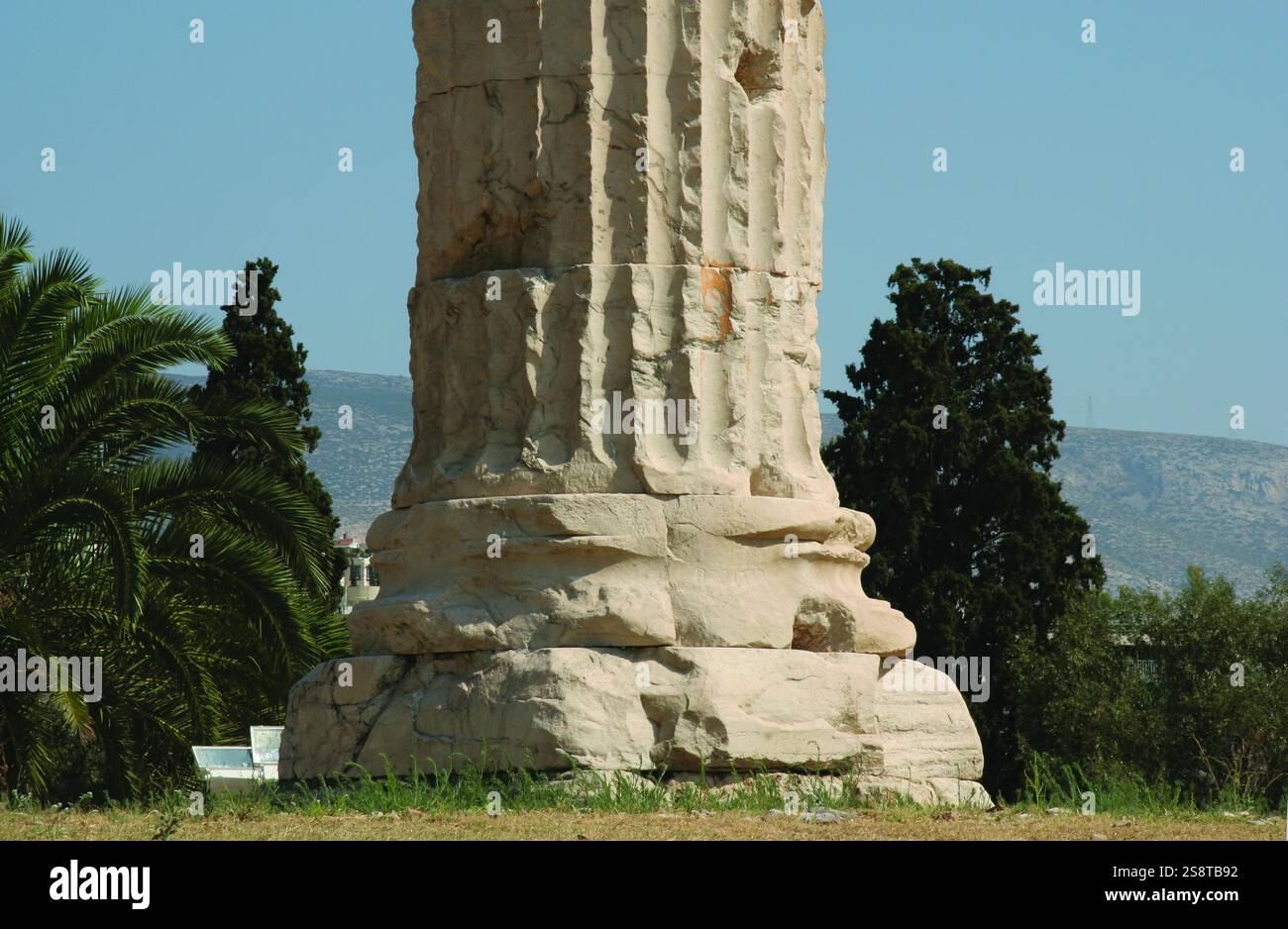 Greece. Athens. Temple of Olympian Zeus or Olympieion. 6th century BC ...