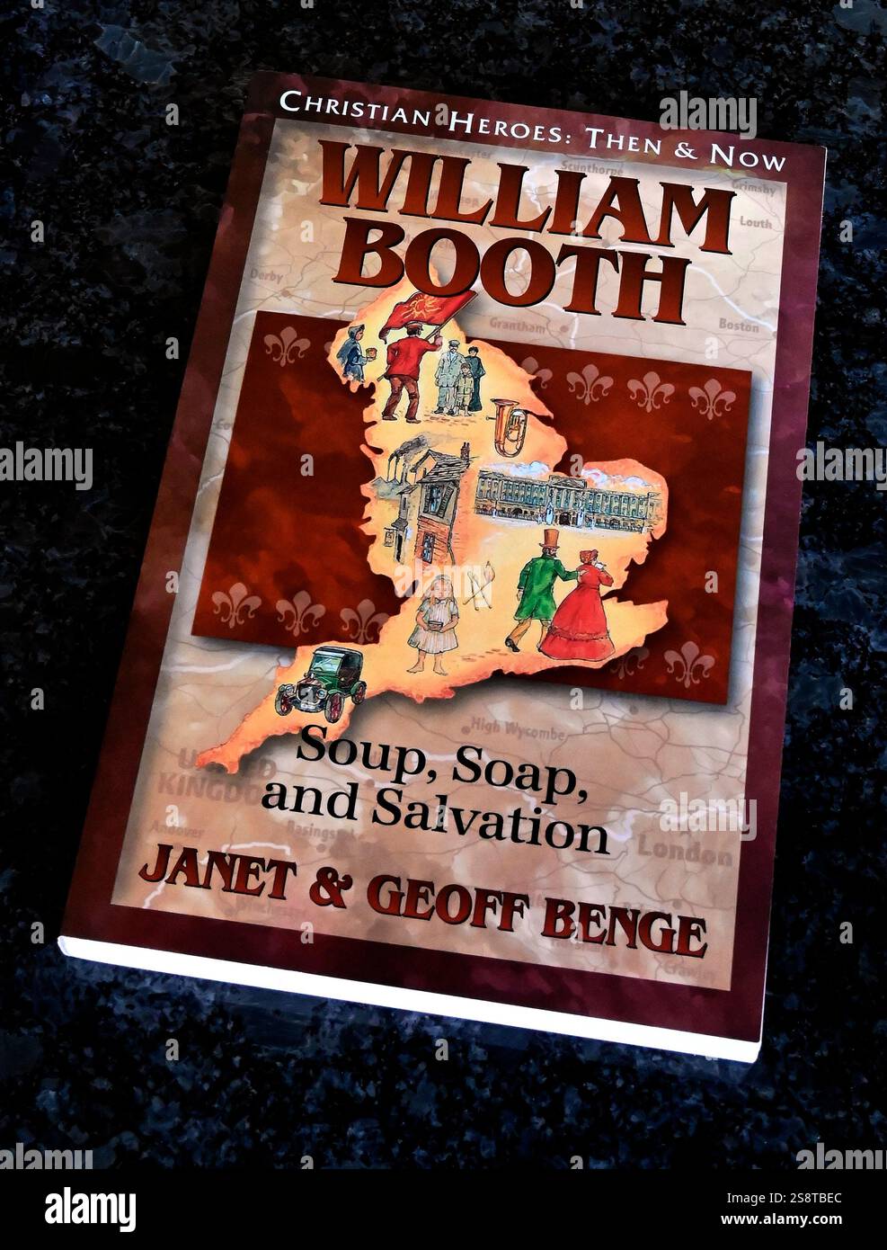 Book cover. "William Booth, Soup, Soap and Salvation (Christian Heroes ...