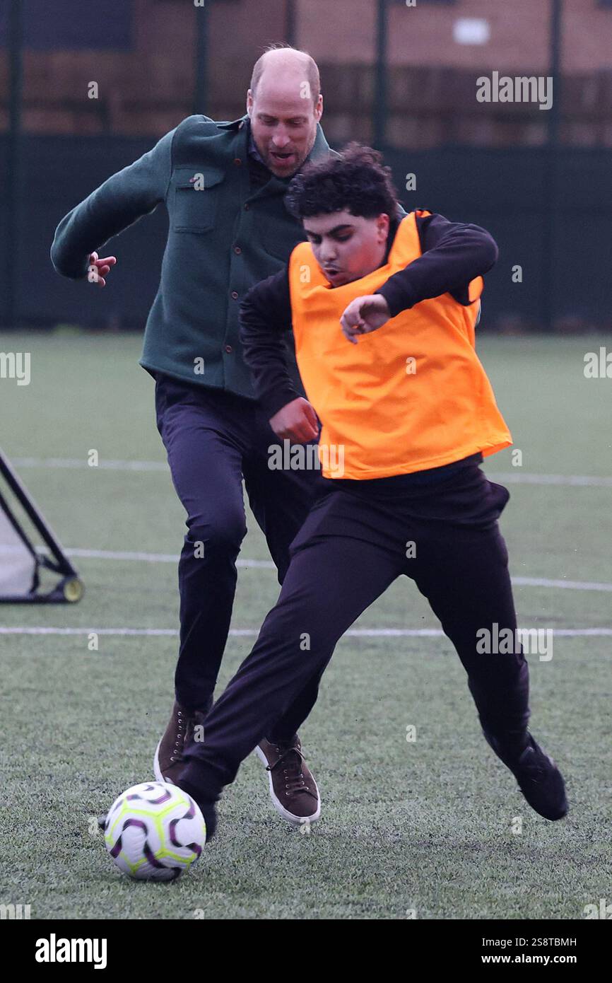 The Prince of Wales during a visit to Tiber in Toxteth, Liverpool, to ...